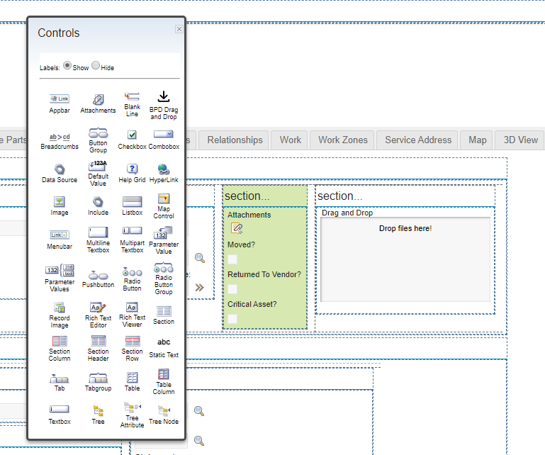 Drag and Drop Custom Control for Maximo Attachments